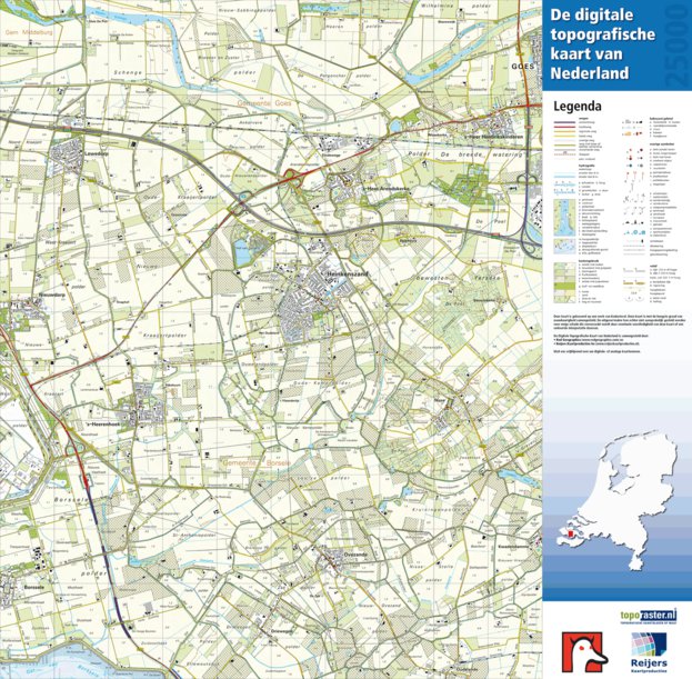 65 G (Lewedorp-Heinekenszand) Map by Red Geographics/Reijers ...