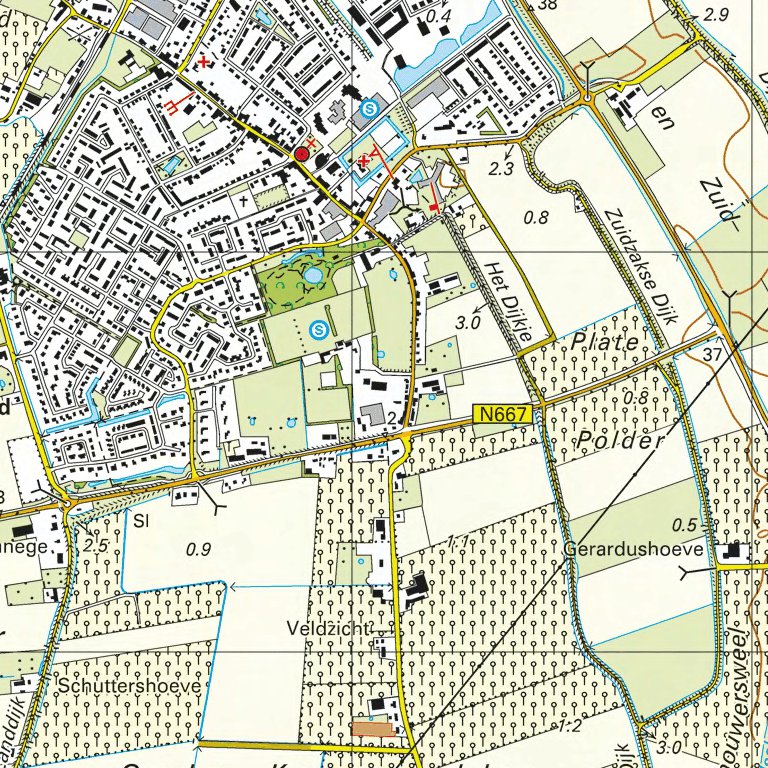 65 G (Lewedorp-Heinekenszand) Map by Red Geographics/Reijers ...