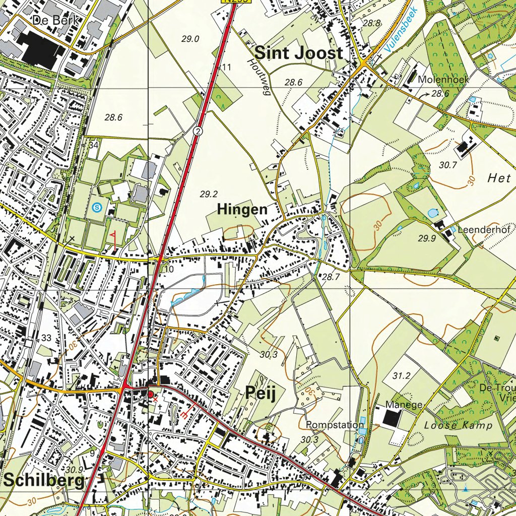 68 B (Maaseik-Susteren) Map by Red Geographics/Reijers Kaartproducties ...