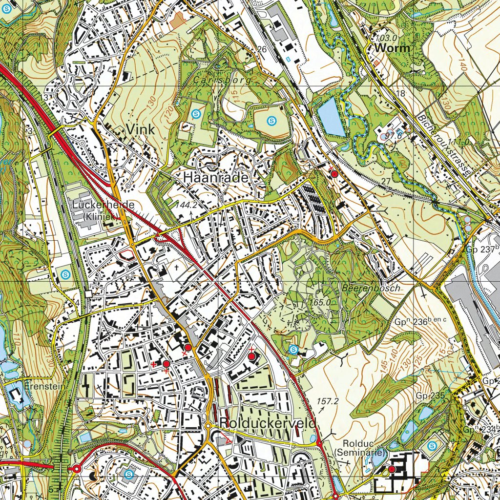 69 E (Heerlen-Kerkrade) Map by Red Geographics/Reijers Kaartproducties ...