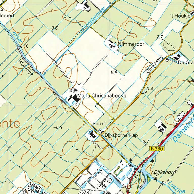 7 E (Loppersum-Ten Boer) Map by Red Geographics/Reijers Kaartproducties ...