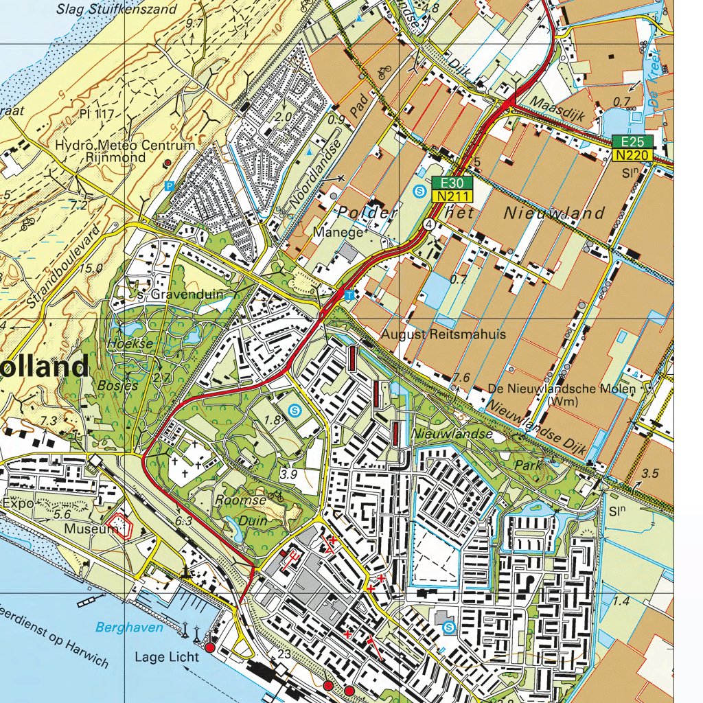 37 A (Hoek van Holland) Map by Red Geographics/Reijers Kaartproducties ...