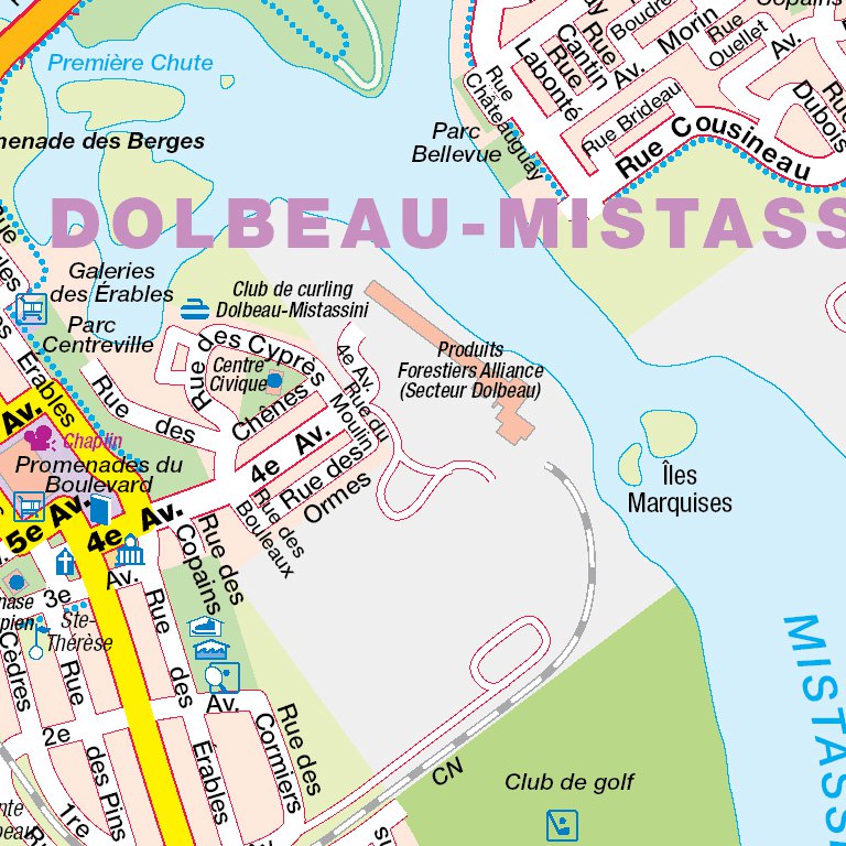Dolbeau-Mistassini, QC Map by Mapmobility Corp. | Avenza Maps