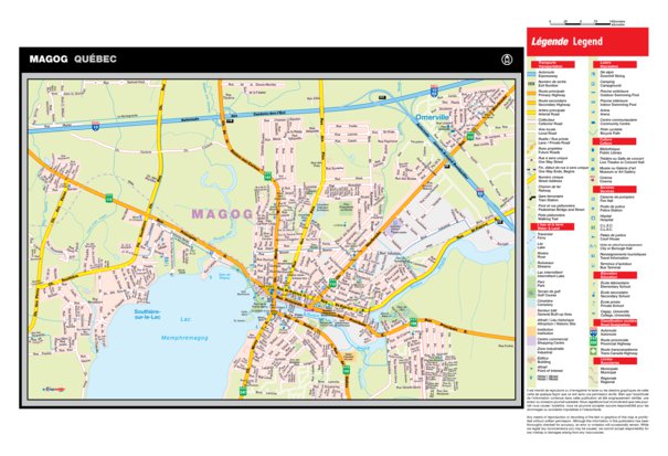 Magog, QC Map by Mapmobility Corp. | Avenza Maps