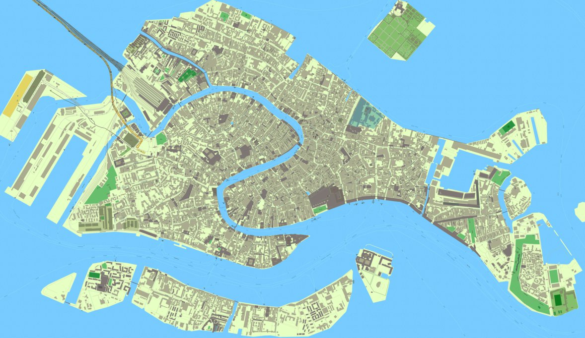 Venice, Italy Map by Mojo Map Company | Avenza Maps