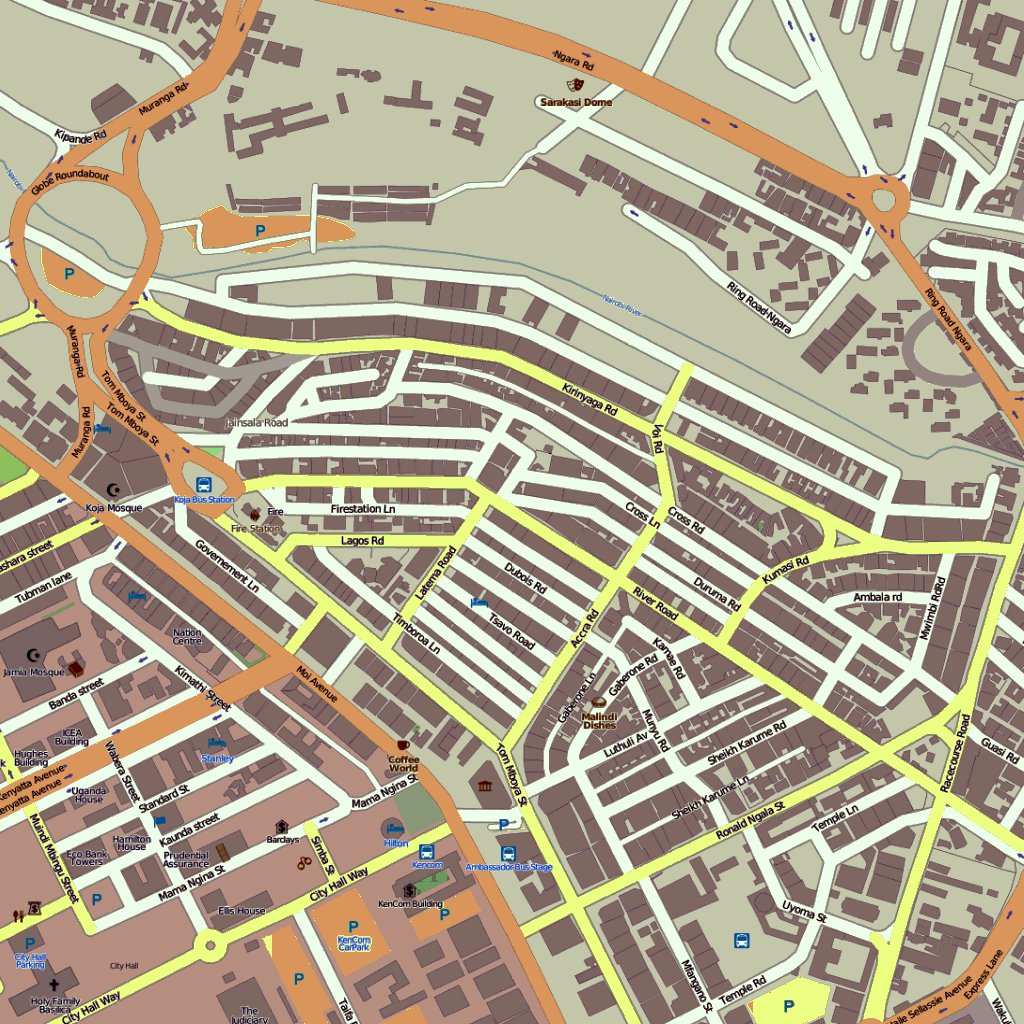 Nairobi, Kenya Map by Mojo Map Company | Avenza Maps