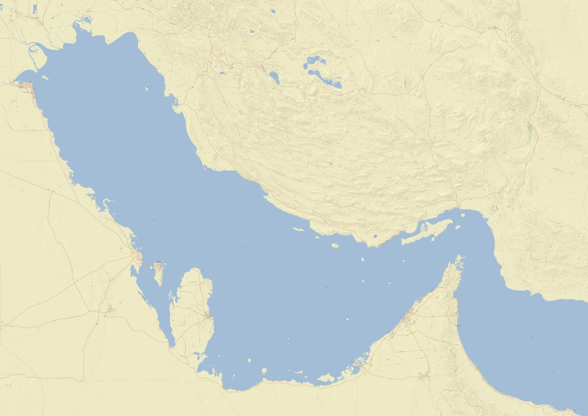 Persian Gulf Map by Mojo Map Company | Avenza Maps