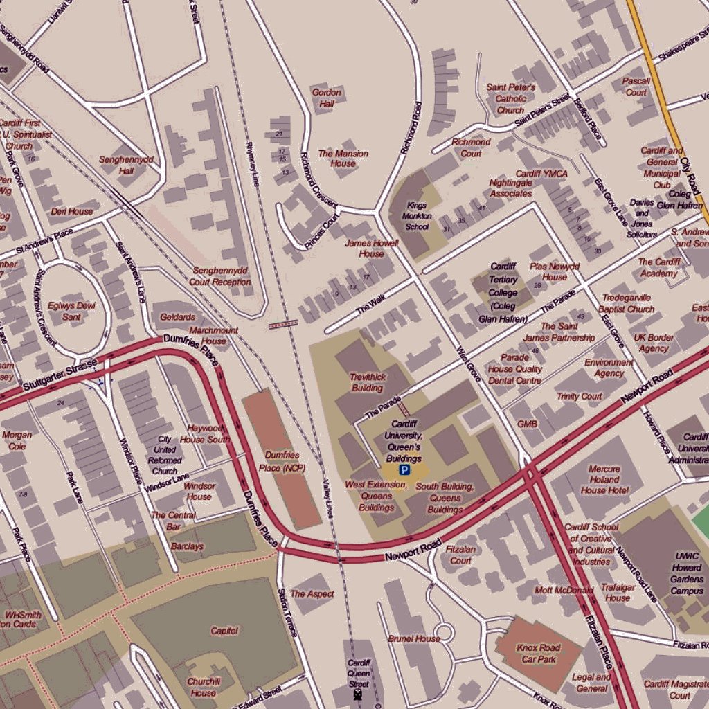 Cardiff, Wales Map by Mojo Map Company | Avenza Maps