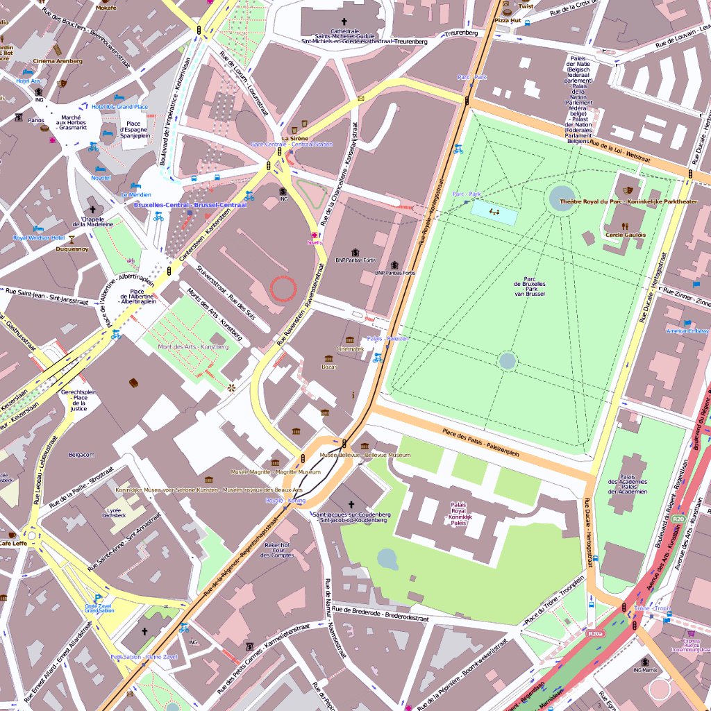 Brussels, Belgium Map by Mojo Map Company | Avenza Maps