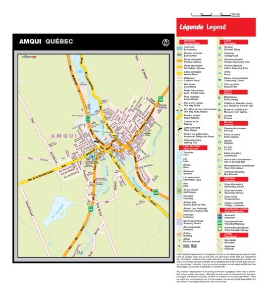 Amqui, QC Map by Mapmobility Corp. | Avenza Maps