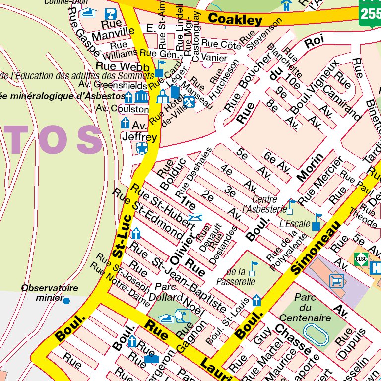 Asbestos, QC Map by Mapmobility Corp. | Avenza Maps