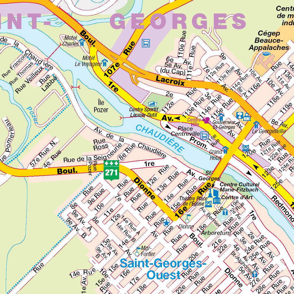 Saint-Georges, QC Map by Mapmobility Corp. | Avenza Maps