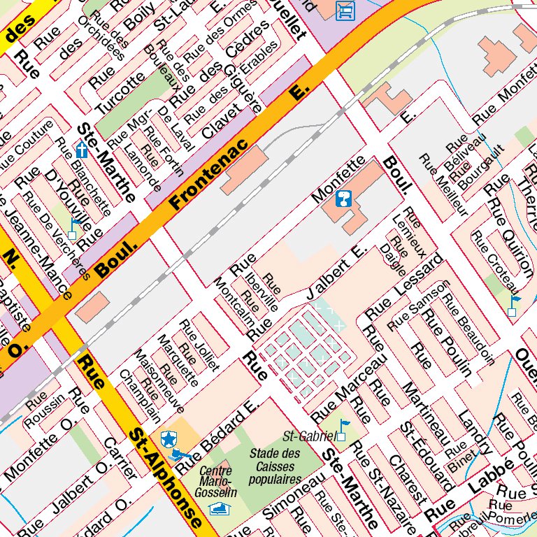 Thetford Mines, QC Map by Mapmobility Corp. | Avenza Maps
