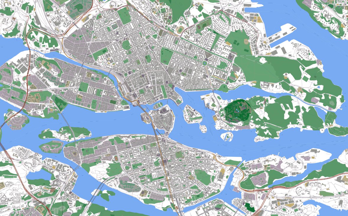 Stockholm, Sweden Map by Mojo Map Company | Avenza Maps