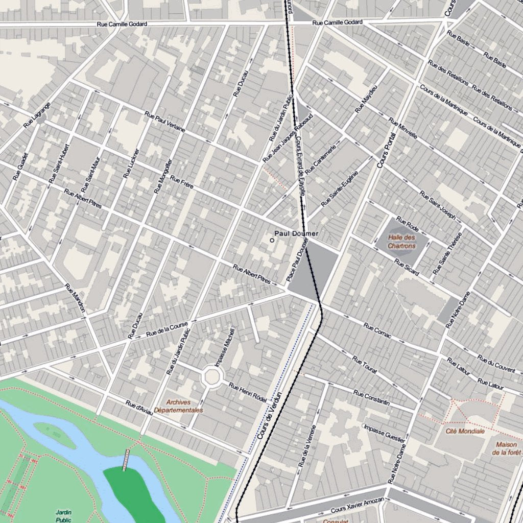 Bordeaux, France Map by Mojo Map Company | Avenza Maps