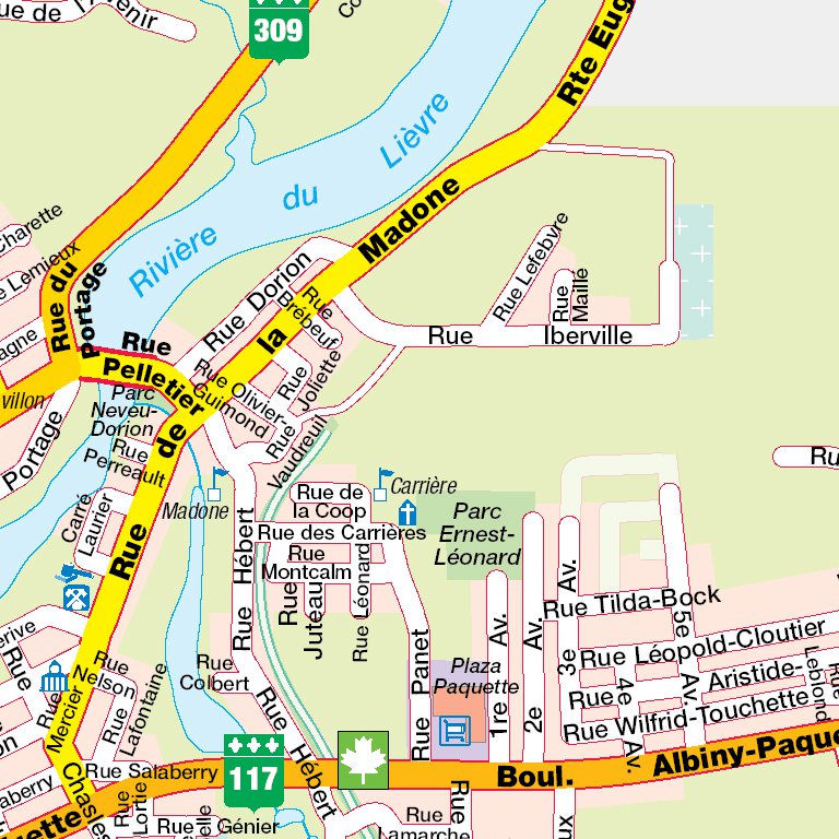 Mont-Laurier, QC Map by Mapmobility Corp. | Avenza Maps