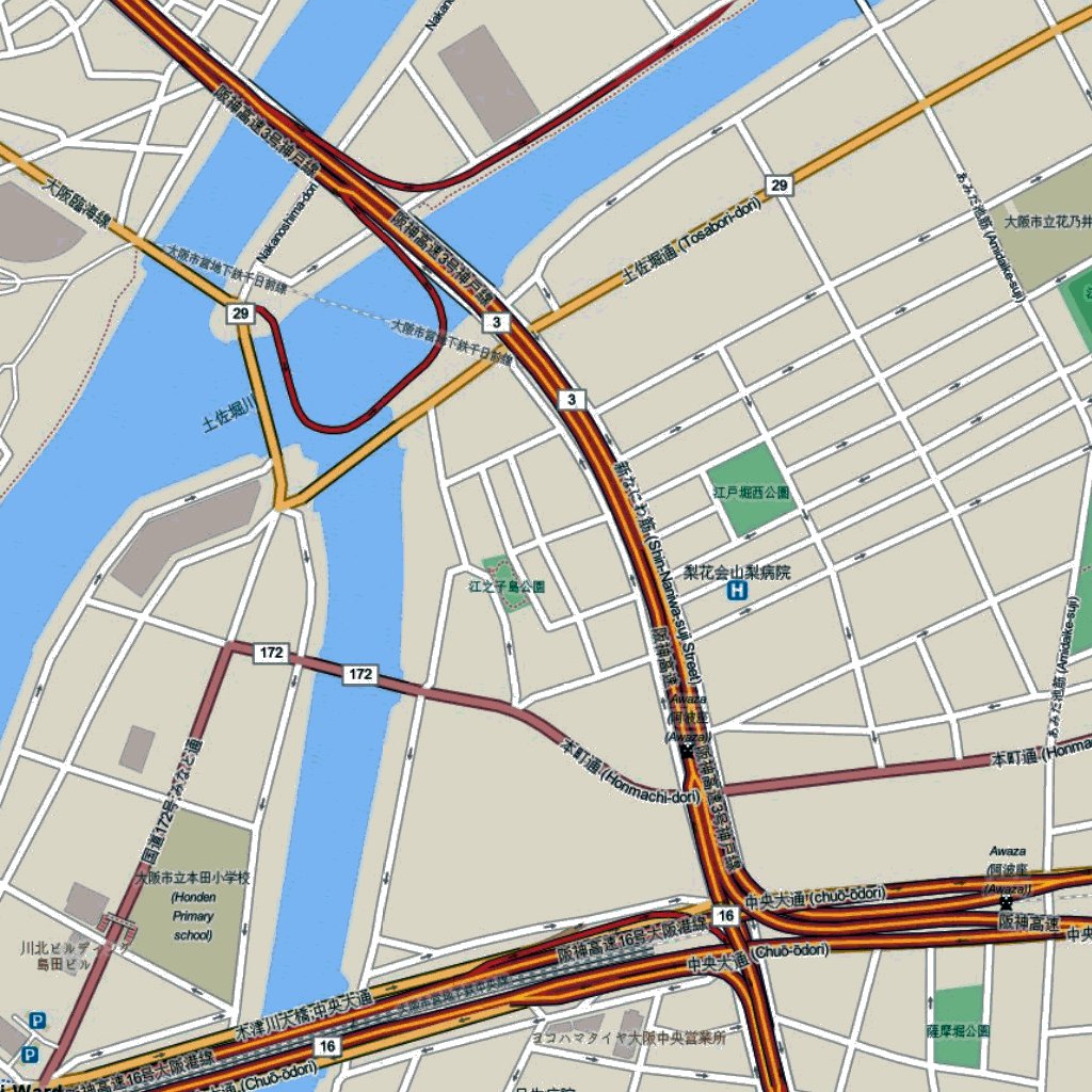 Osaka, Japan Map by Mojo Map Company | Avenza Maps