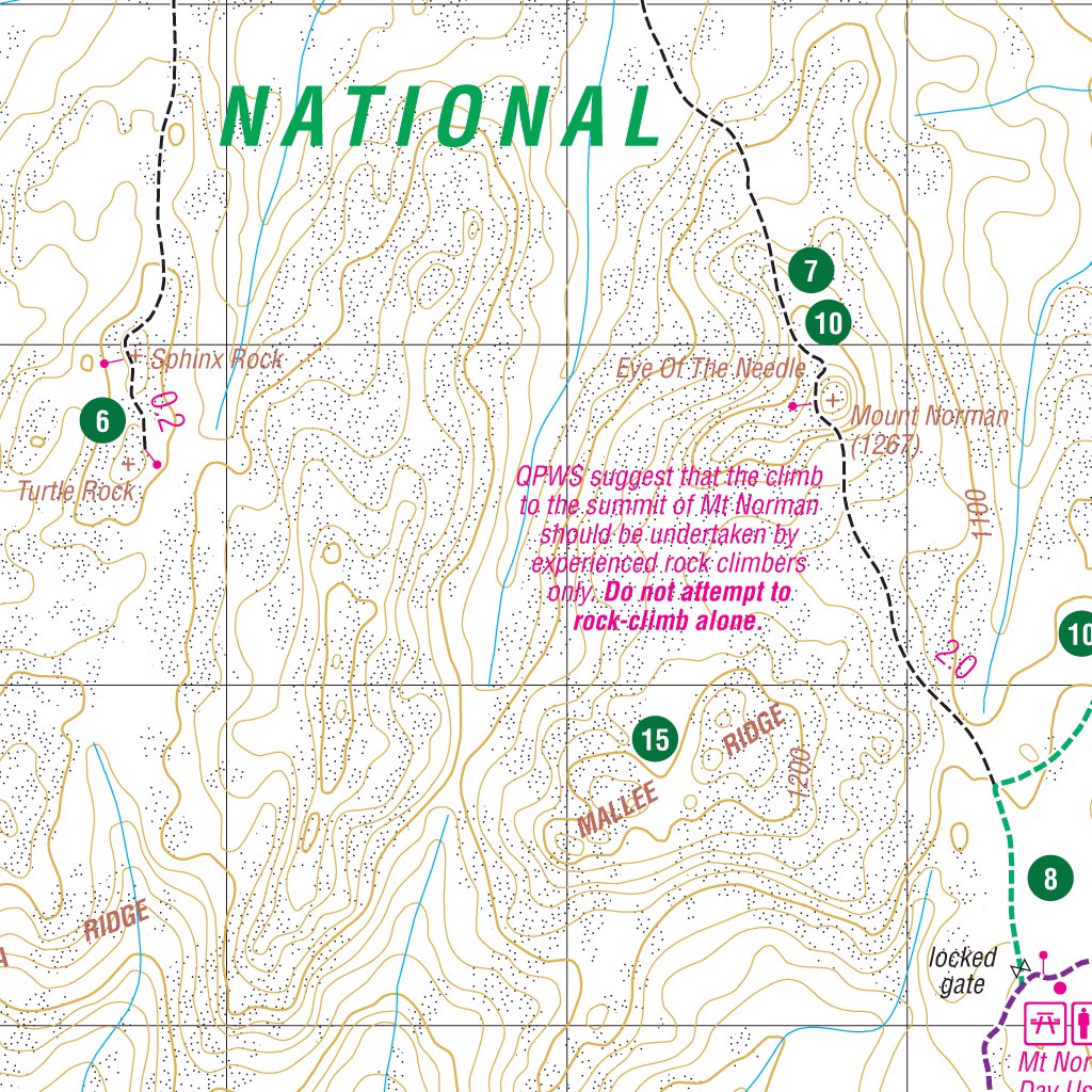Hema - Girraween National Park and Bald Rock National Park Map by Hema ...