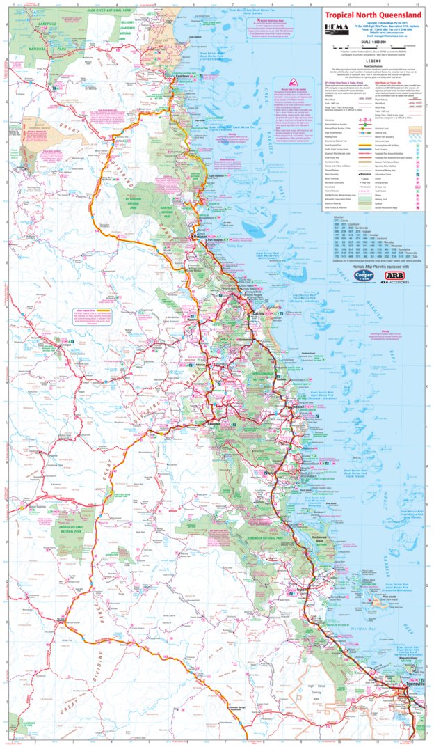 Hema - Tropical North Queensland Map by Hema Maps | Avenza Maps