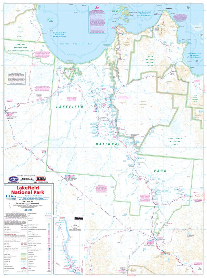 Hema - Lakefield National Park Map by Hema Maps | Avenza Maps