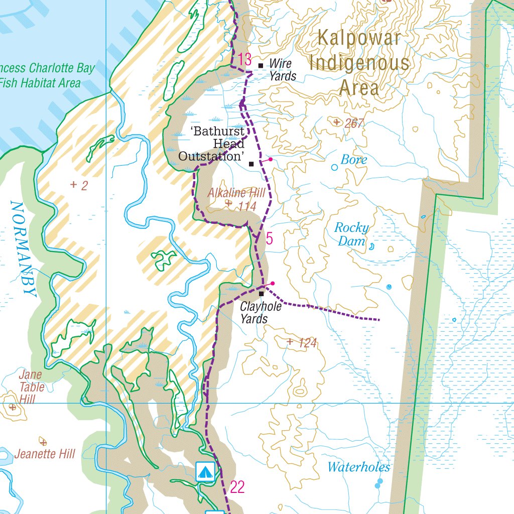 Hema - Lakefield National Park Map by Hema Maps | Avenza Maps