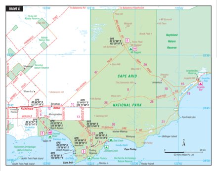 Hema - Cape Arid National Park Map by Hema Maps | Avenza Maps