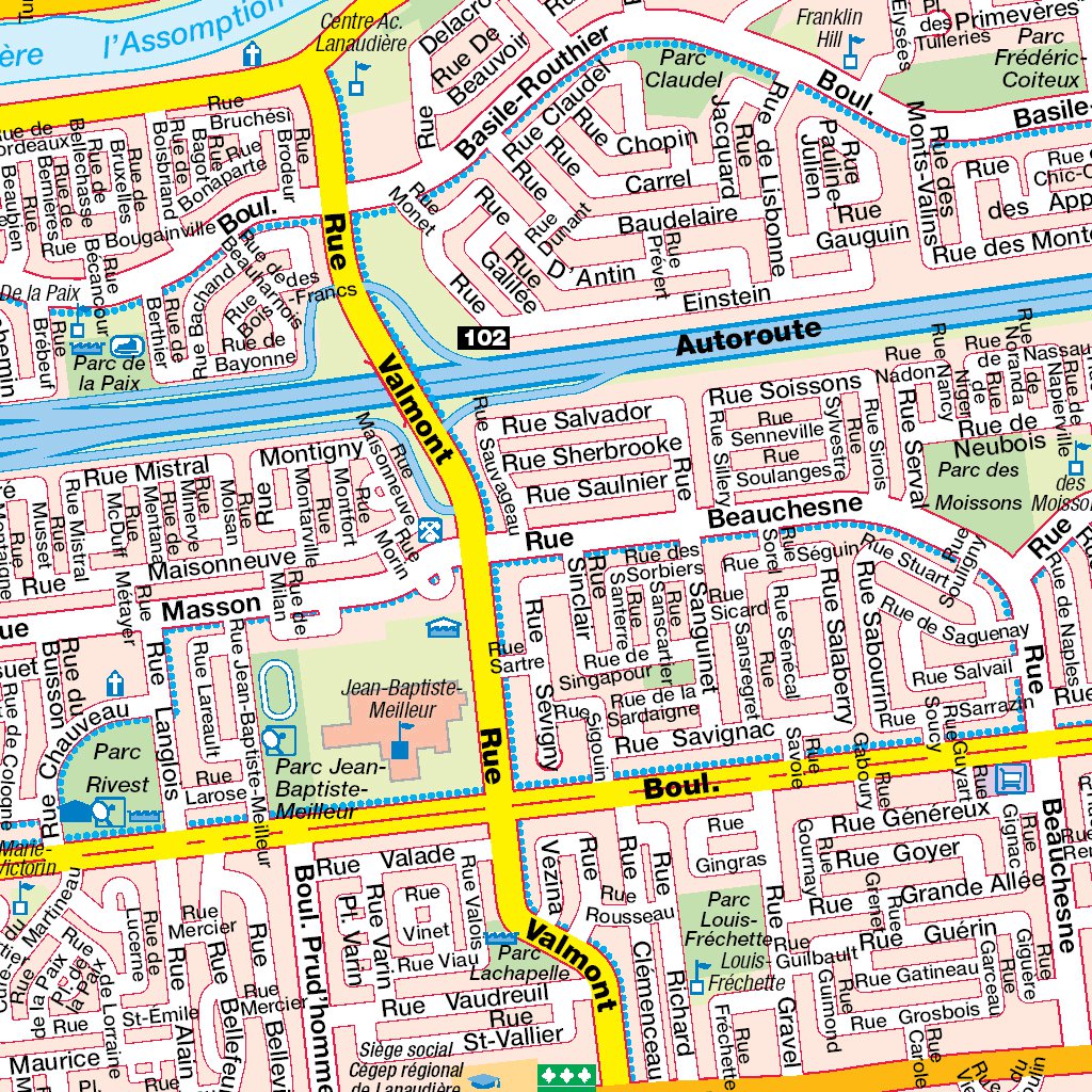 Repentigny, L'Assomption et Environs, QC Map by Mapmobility Corp ...