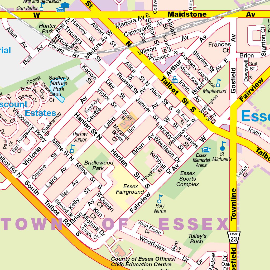 Essex and Cottam, ON Map by Mapmobility Corp. | Avenza Maps