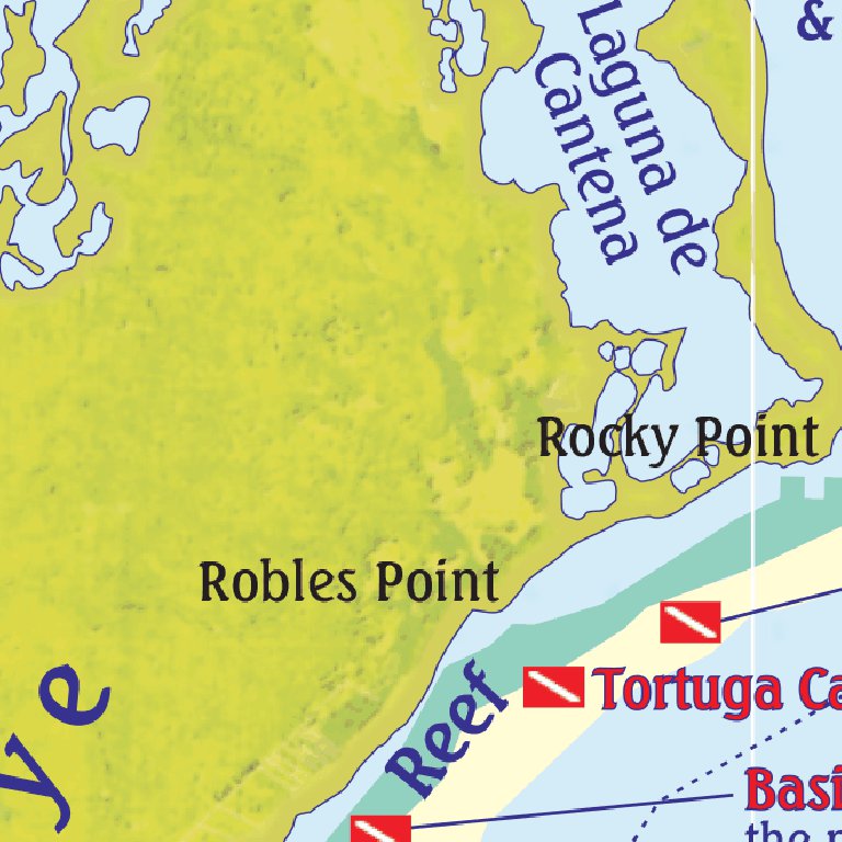 Ambergris Caye, Belize Dive Map by Franko Maps Ltd. | Avenza Maps