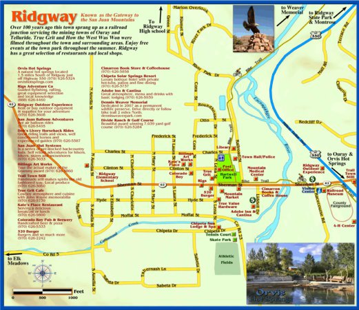 Ridgway Colorado Town Map by Franko Maps Ltd. | Avenza Maps