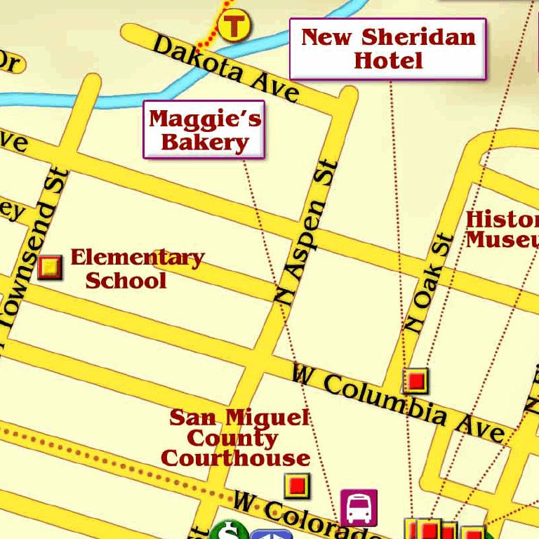 Telluride, Colorado Town Map by Franko Maps Ltd. | Avenza Maps