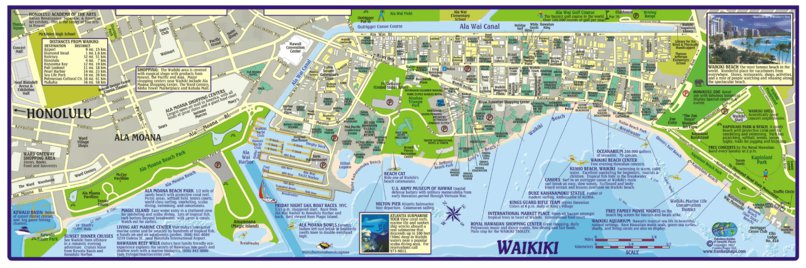 Waikiki, Hawaii Map by Franko Maps Ltd. | Avenza Maps
