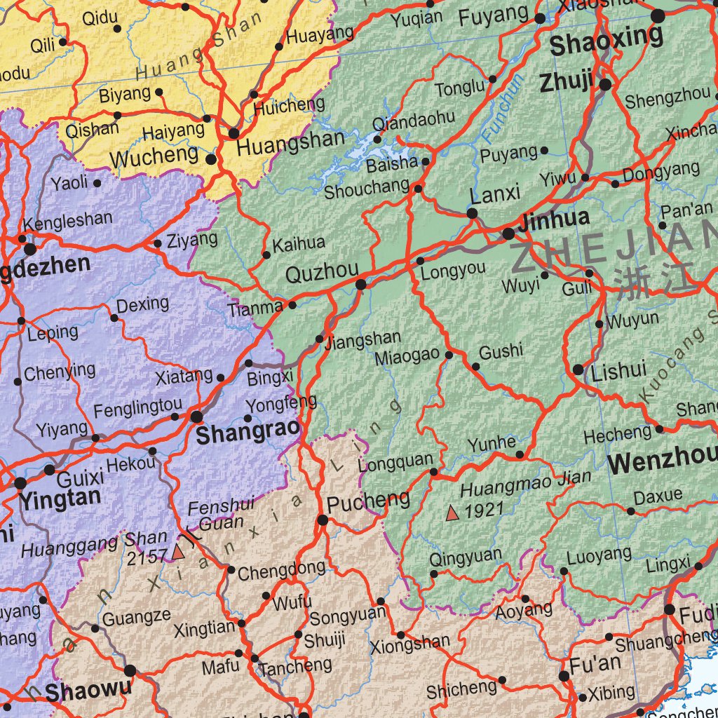 XYZ China iMap Map by XYZ Maps | Avenza Maps