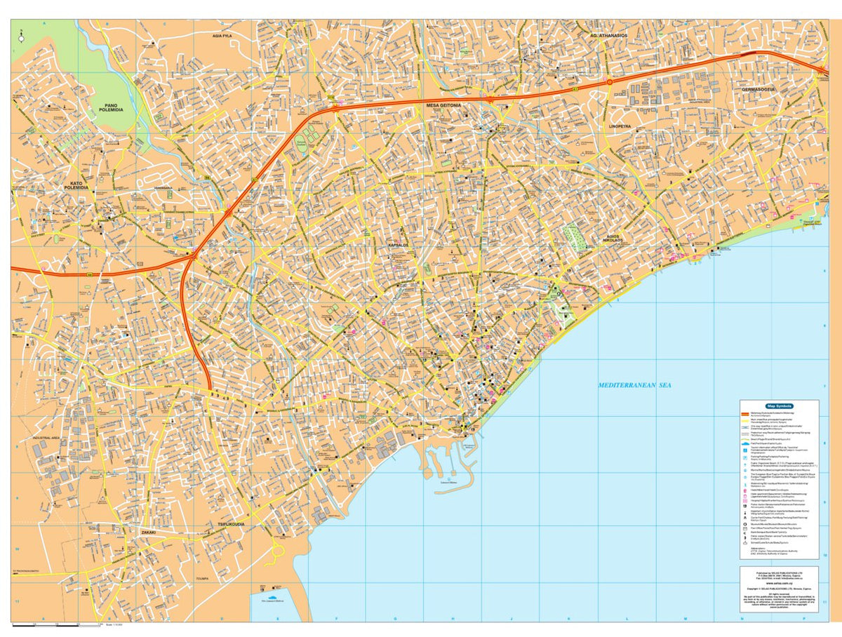 Limassol, Cyprus Map by Selas Publications Ltd | Avenza Maps