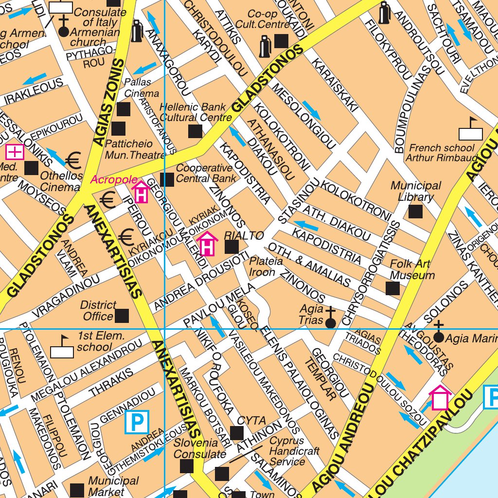 Limassol, Cyprus Map by Selas Publications Ltd | Avenza Maps