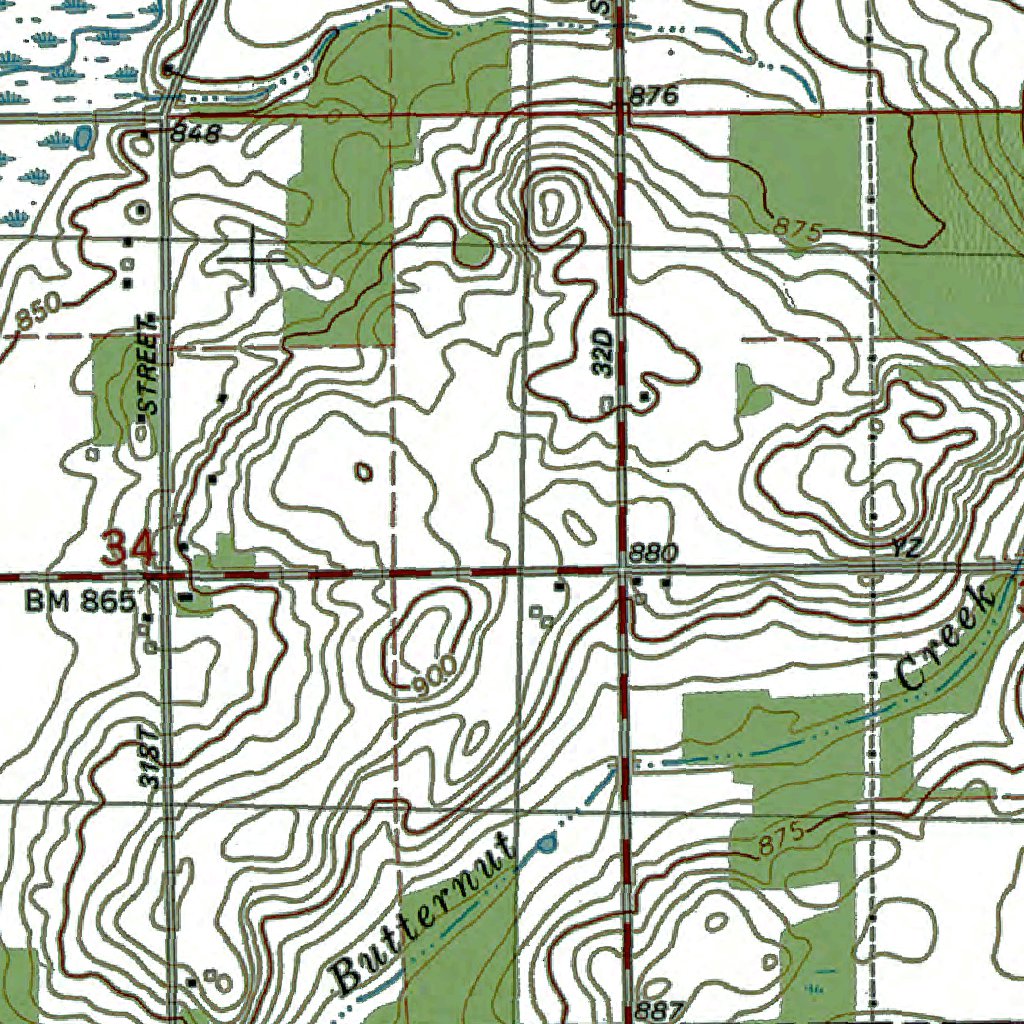 MI-Mendon: Authoritative U.S. Topo 1978 Map by Western Michigan ...
