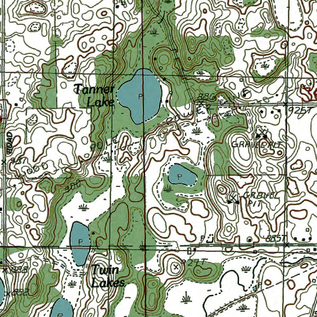 MI-Dowling: Authoritative U.S. Topo 1980 Map by Western Michigan ...