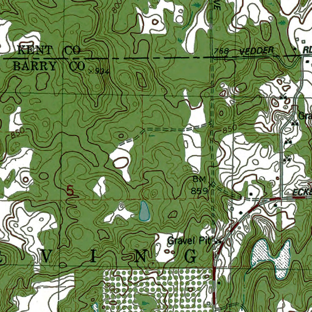 MI-Alto: Authoritative U.S. Topo 1974 Map by Western Michigan ...
