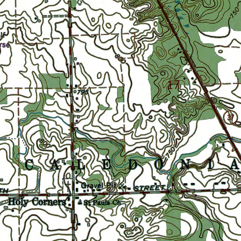 MI-Caledonia: Authoritative U.S. Topo 1965 Map by Western Michigan ...