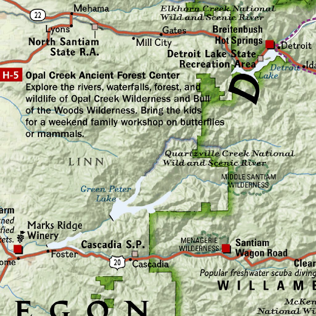 Cascades Map by National Geographic | Avenza Maps