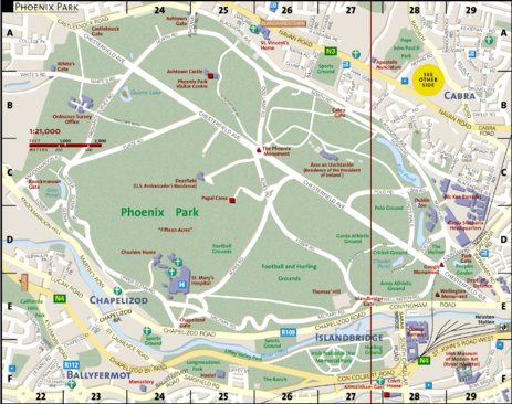 Dublin's Phoenix Park Map by National Geographic | Avenza Maps