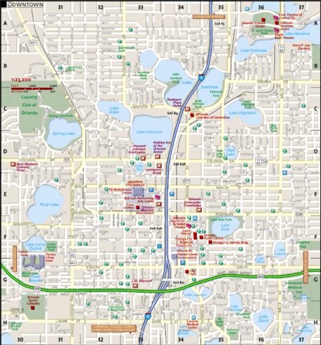 Downtown Orlando Map by National Geographic | Avenza Maps