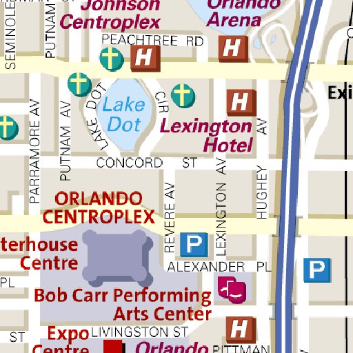 Downtown Orlando Map by National Geographic | Avenza Maps