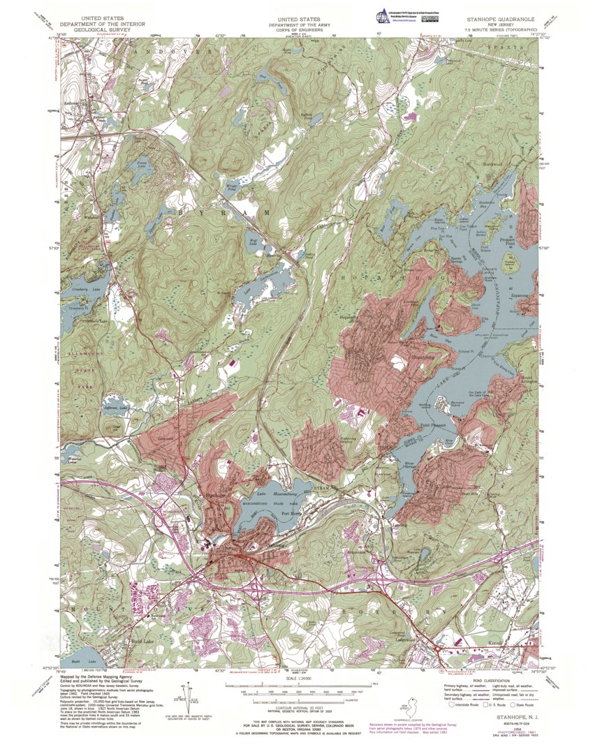 NJ-Stanhope: Authoritative US Topos 1942 Map by Western Michigan ...