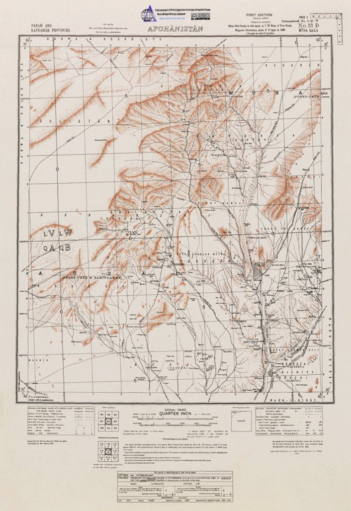AFGHANISTAN-MUSA QALA: 33D Map by Western Michigan University | Avenza Maps