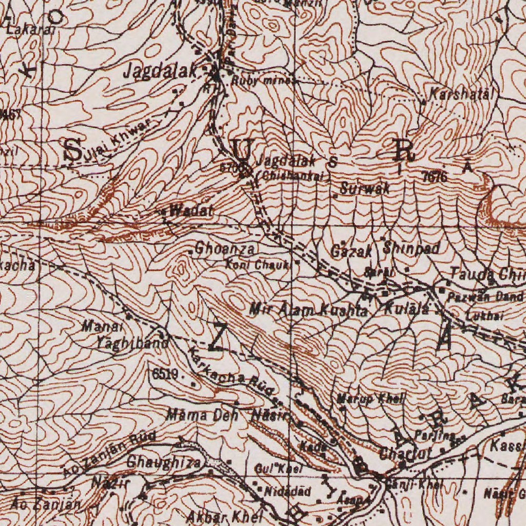 AFGHANISTAN-KABUL: I42J Map by Western Michigan University | Avenza Maps