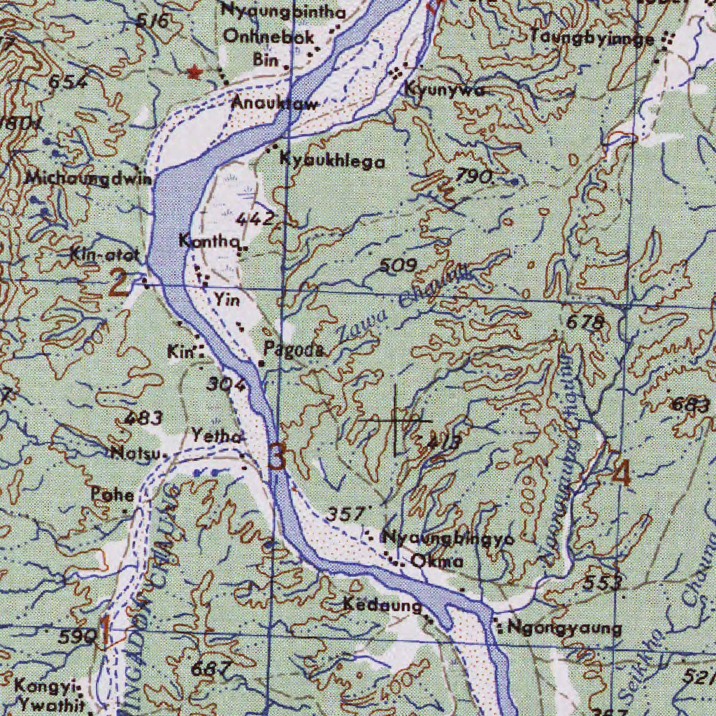 BURMA-SHWEBO: NF-46-8 Map by Western Michigan University | Avenza Maps