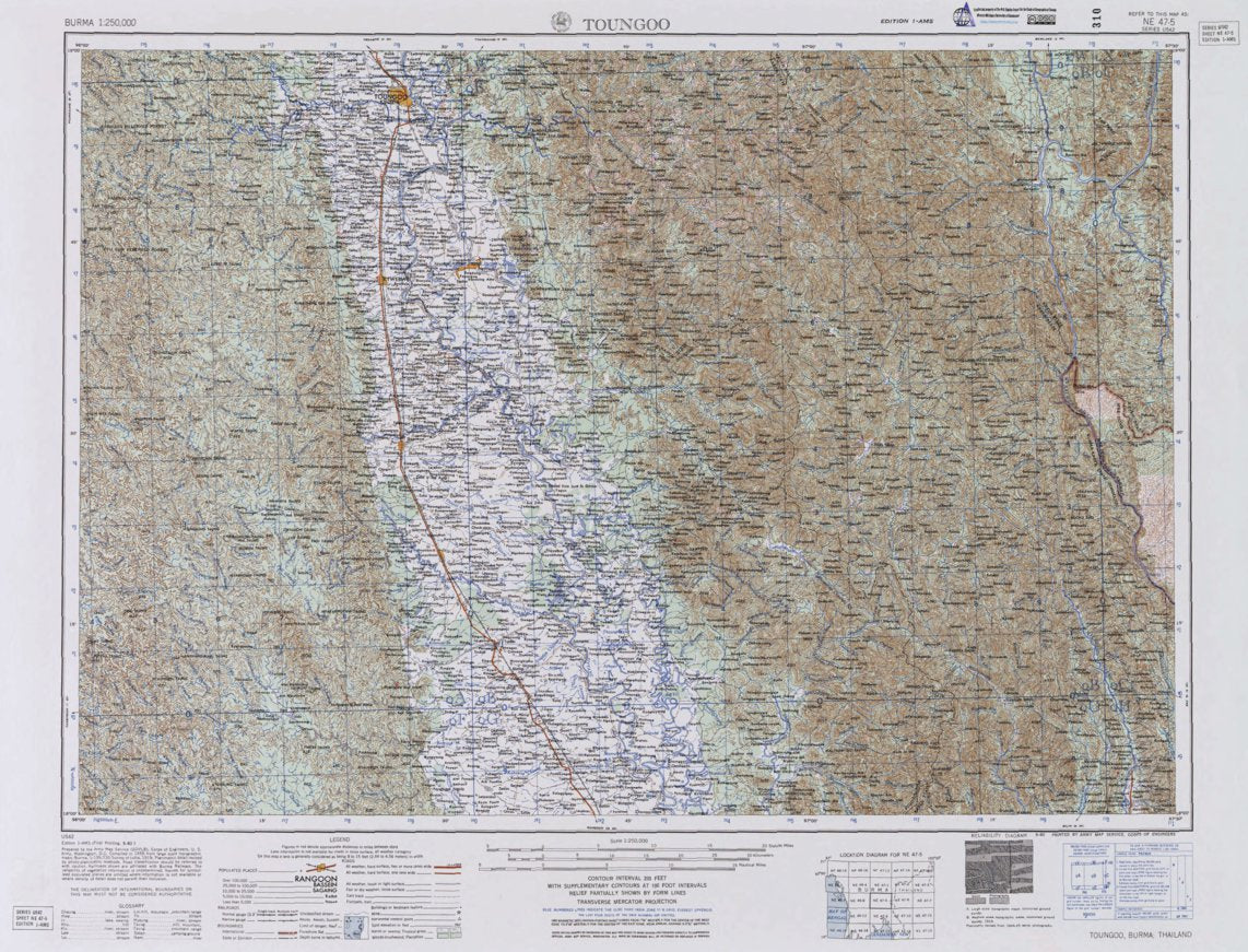 BURMA-TOUNGOO: NE-47-5 Map by Western Michigan University | Avenza Maps