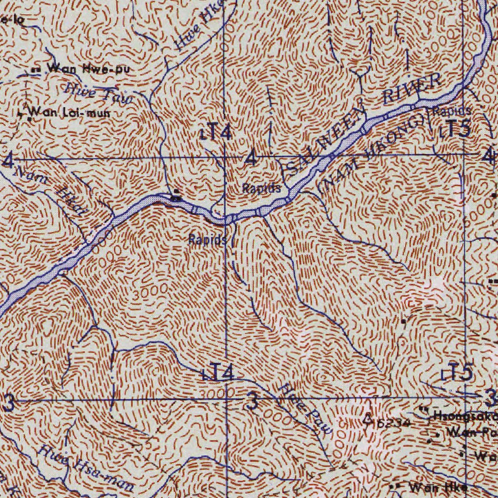 BURMA-MONG PAN: NF-47-14 Map by Western Michigan University | Avenza Maps