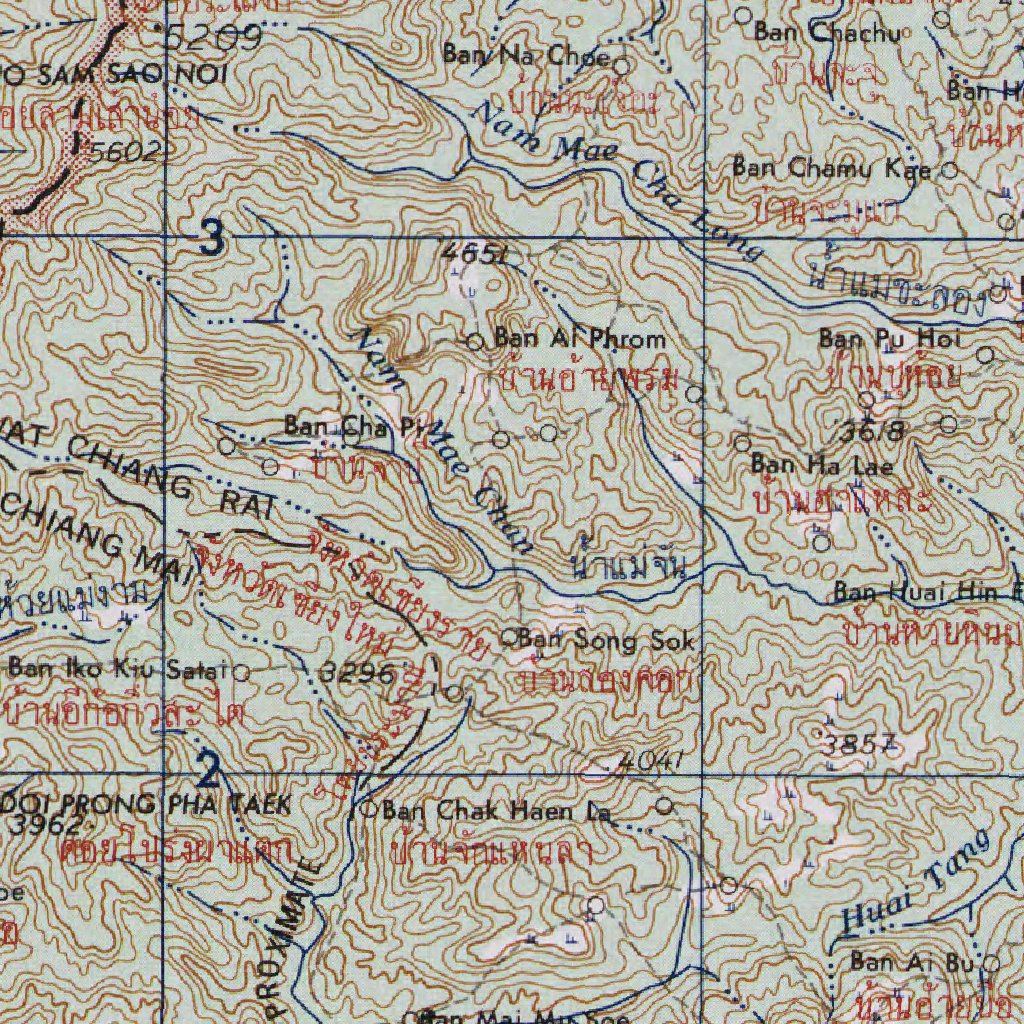 BURMA-AMPHOE MAE CHAN: NF-47-15 Map by Western Michigan University ...